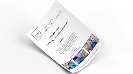 Position statement on the NDIS Quality and Safeguards Framework ...