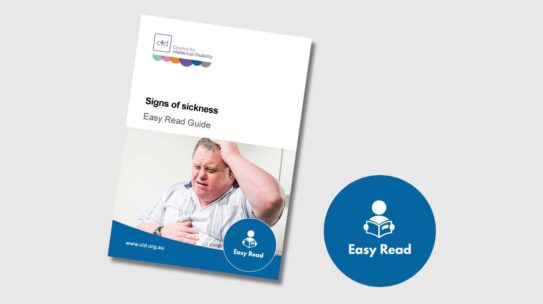 Signs of sickness - Council for Intellectual Disability