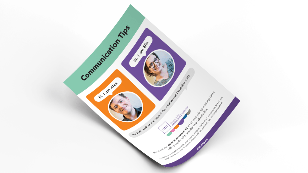 Inclusive communication tips - Council for Intellectual Disability