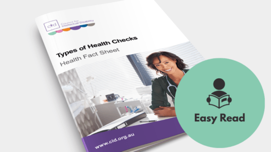 Types of Health Checks fact sheet - Council for Intellectual Disability